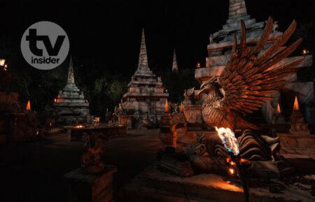 On the 'Survivor 50' set with Jeff Probst & the cast