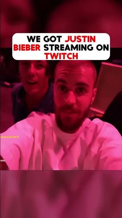 Justin Bieber goes live on Twitch!