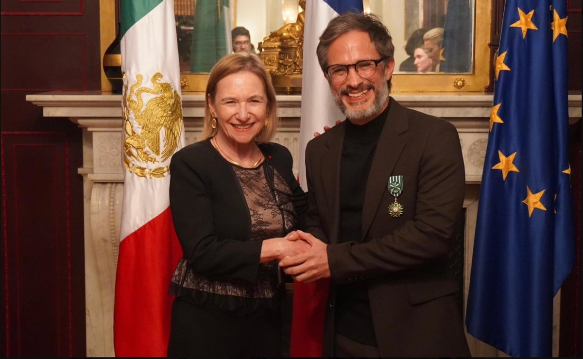 Gael García recibe la Orden de las Artes y las Letras del Ministerio de ...