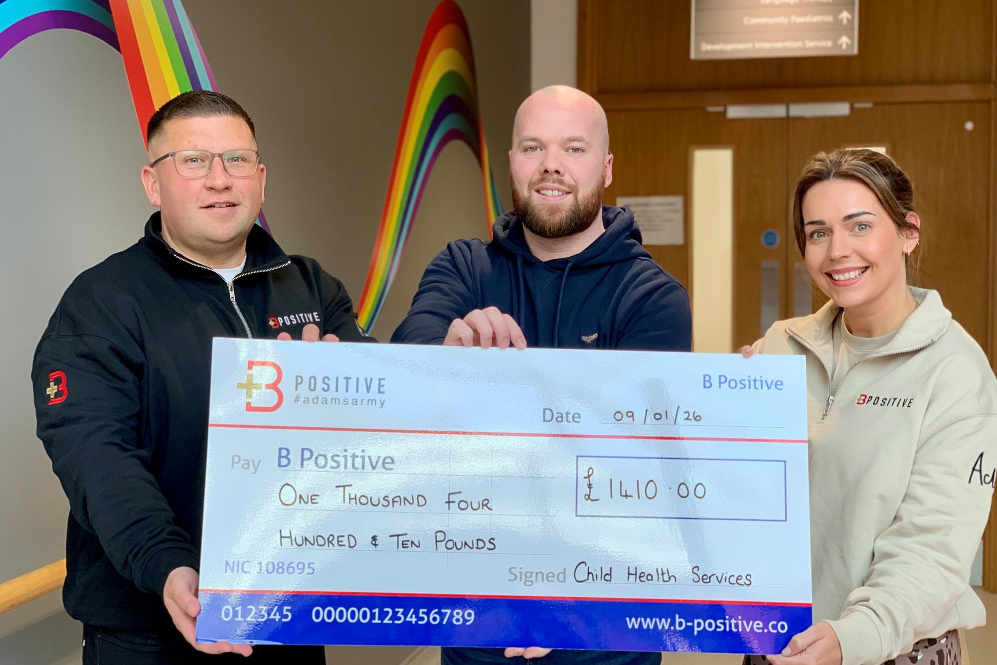 Trust Children’s Services team raise vital funds for B Positive charity