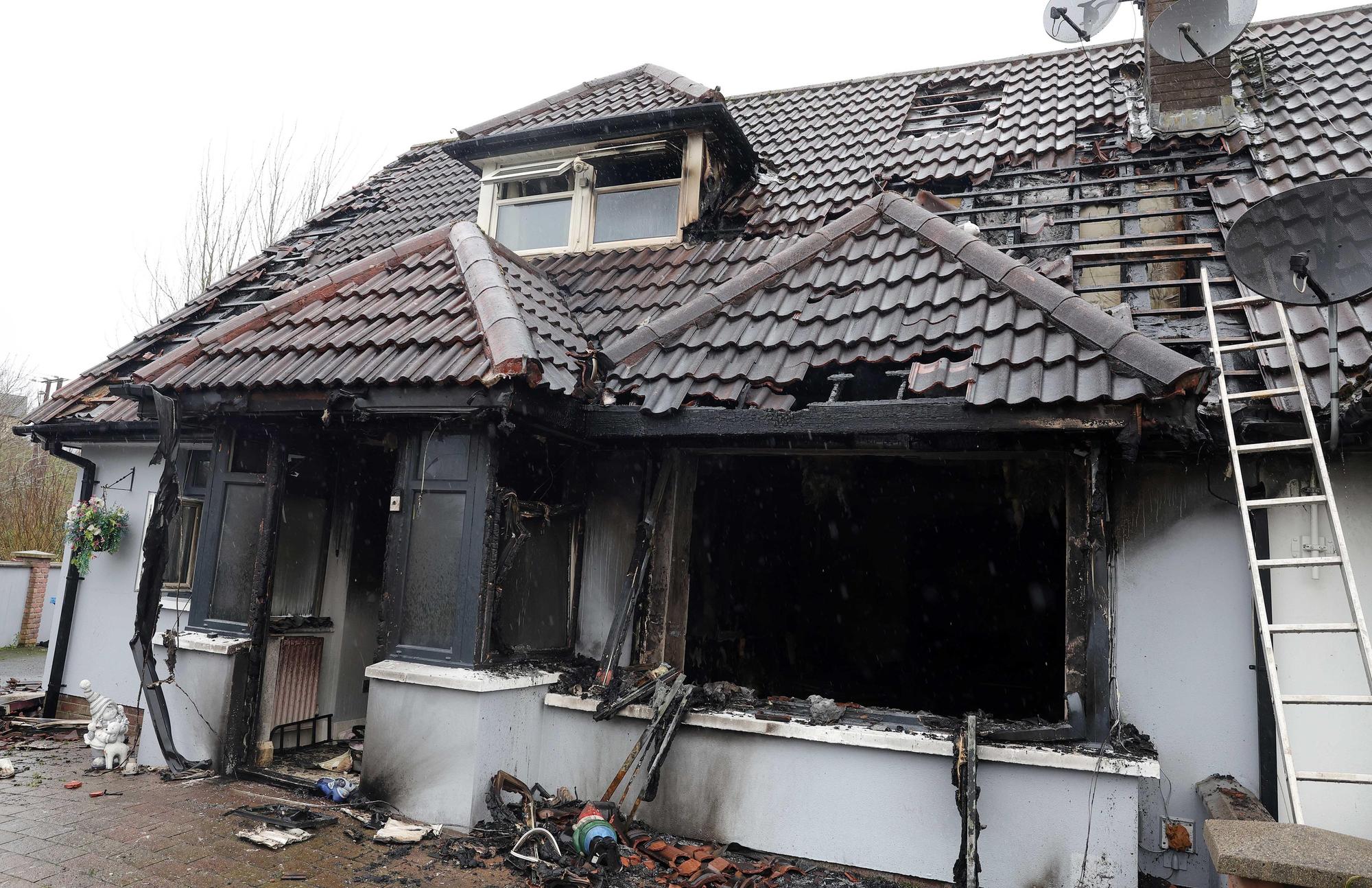 Householder injured and pet dog killed after petrol bomb thrown through ...