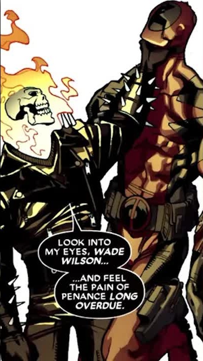 Deadpool receives Ghost Rider’s penance stare!
