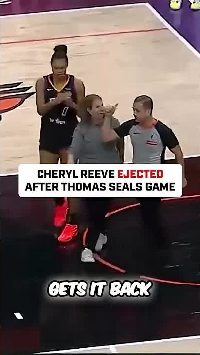 Cheryl Reeve ejected after heated referee confrontation | WNBA playoffs ...