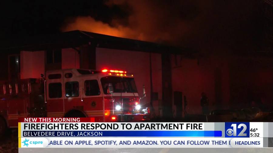 Jackson firefighters respond to vacant apartment fire