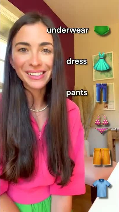 Basic English vocabulary: naming clothes