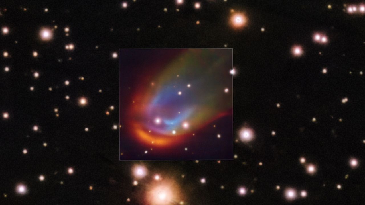 One of those rare 'wow' moments: Zombie star near Earth has a rainbow ...