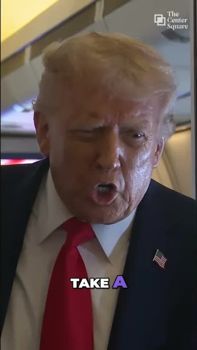 President Trump on protesters: "I think they were a threat"