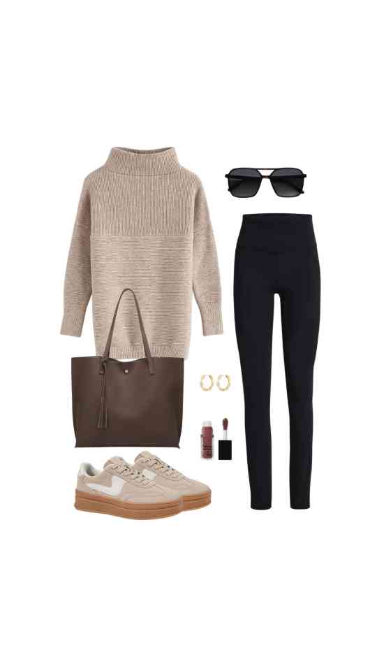 Elevated new styling for your sweater and leggings