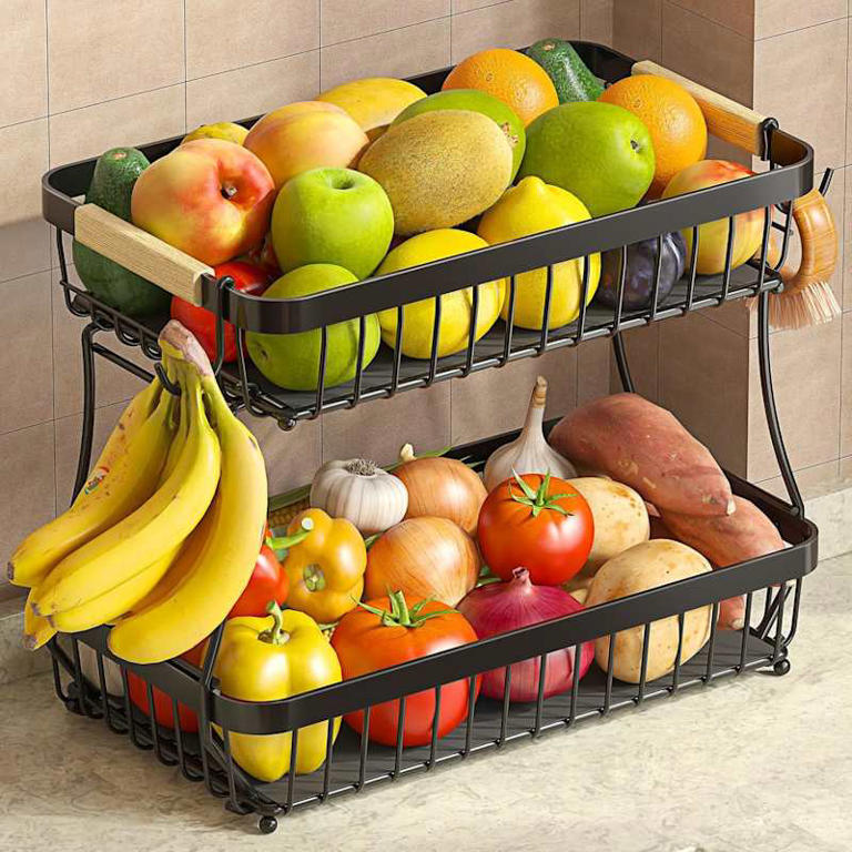 I finally found a basket that frees up my kitchen counter clutter - for ...