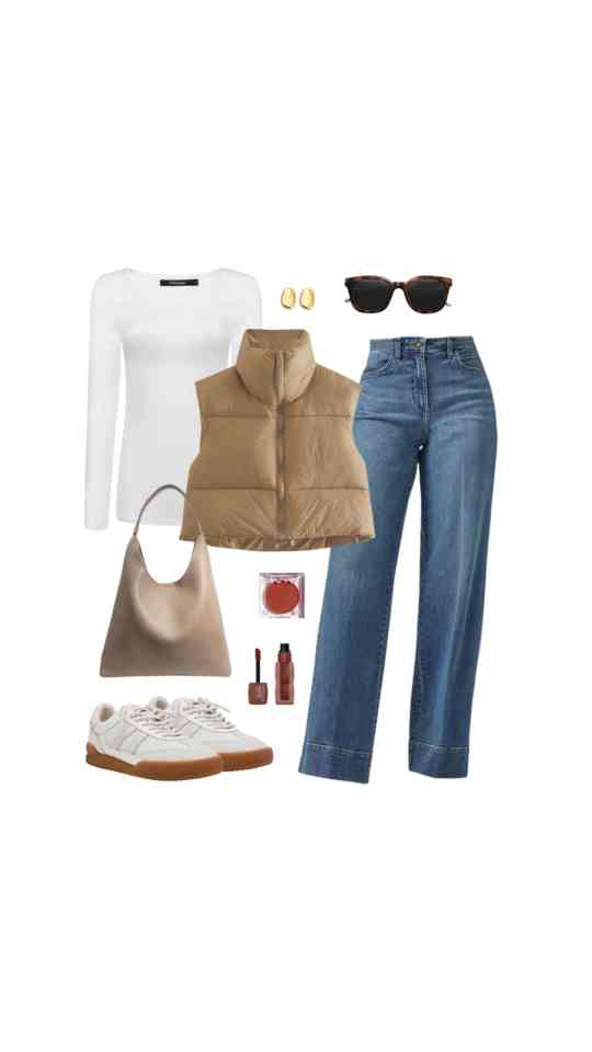 Elevate your classic looks by adding a new puffer vest