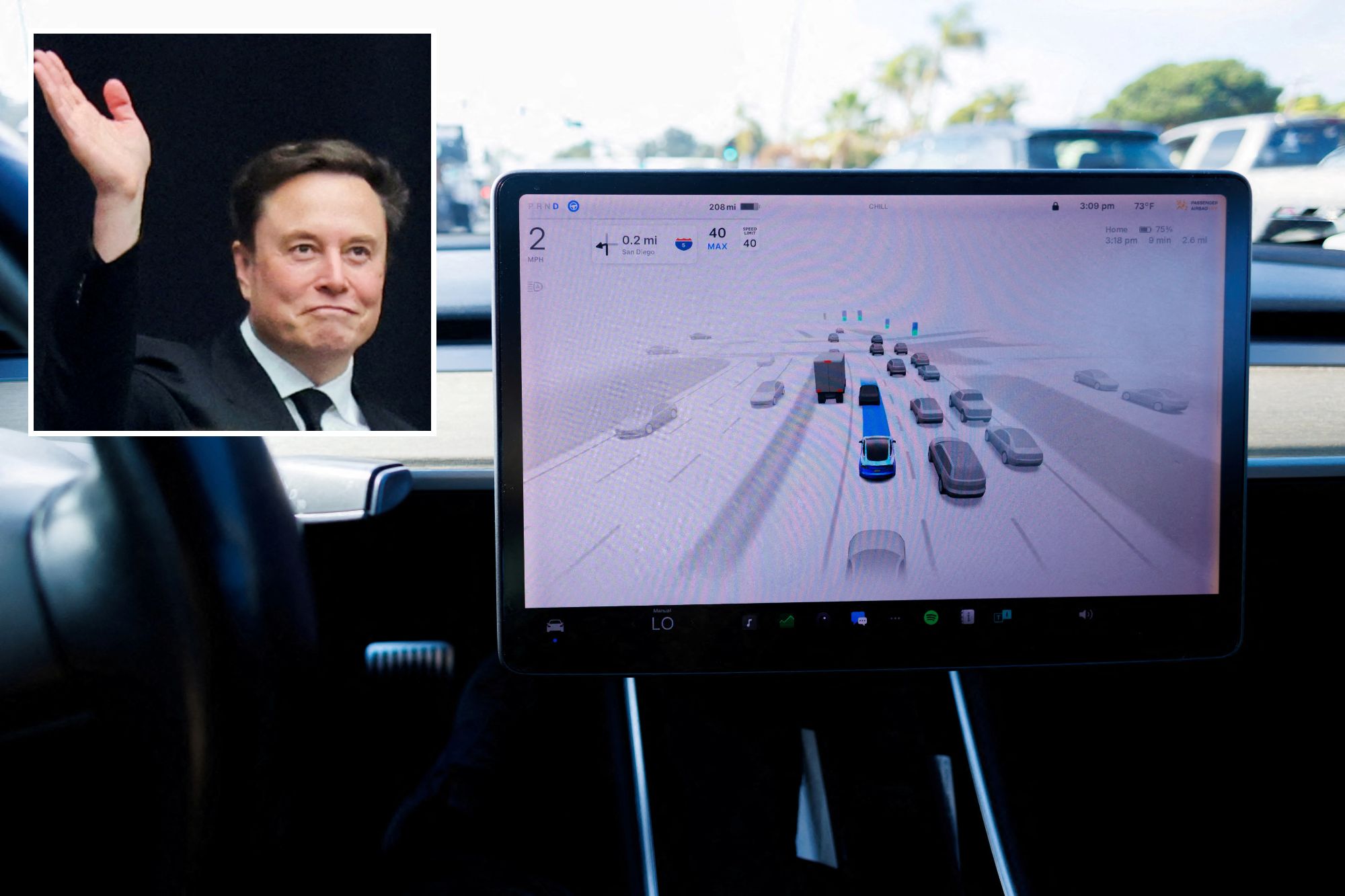 Elon Musk says Tesla’s full self-driving package will only be available ...