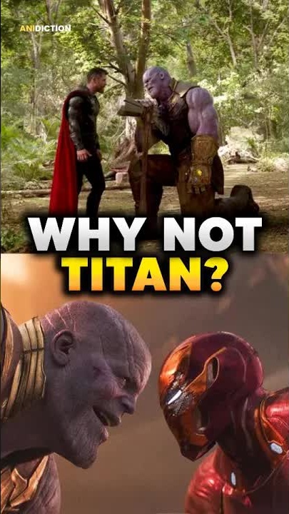 Why did Thor go to Wakanda and not Titan in Infinity War? #avengers #thanos