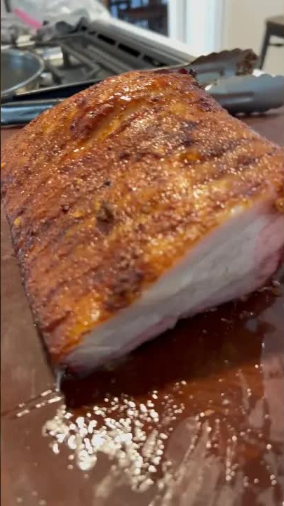 Crispy pork belly perfection