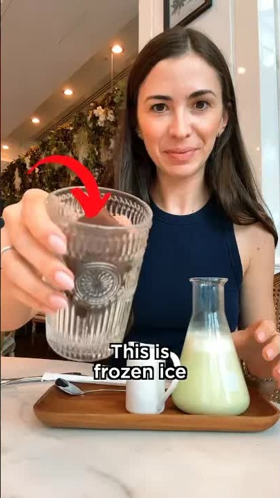 Trying a $13 pistachio iced latte in Dubai