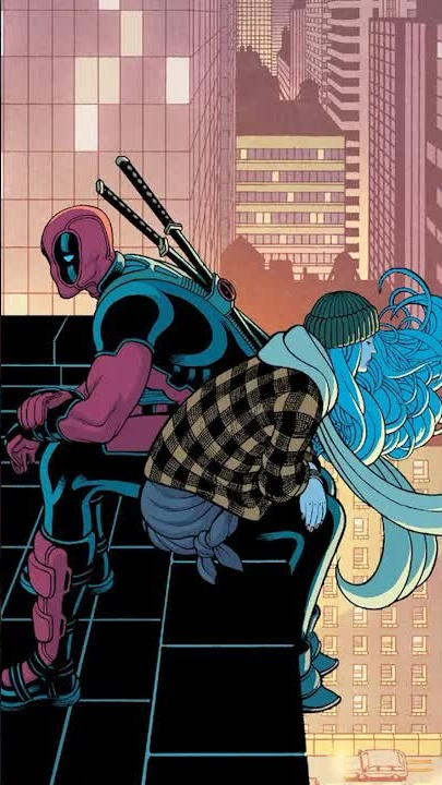 Deadpool stops a girl from taking her life