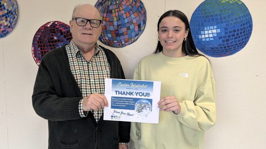 Canton Winterfest buttons feature local student’s art for anniversary