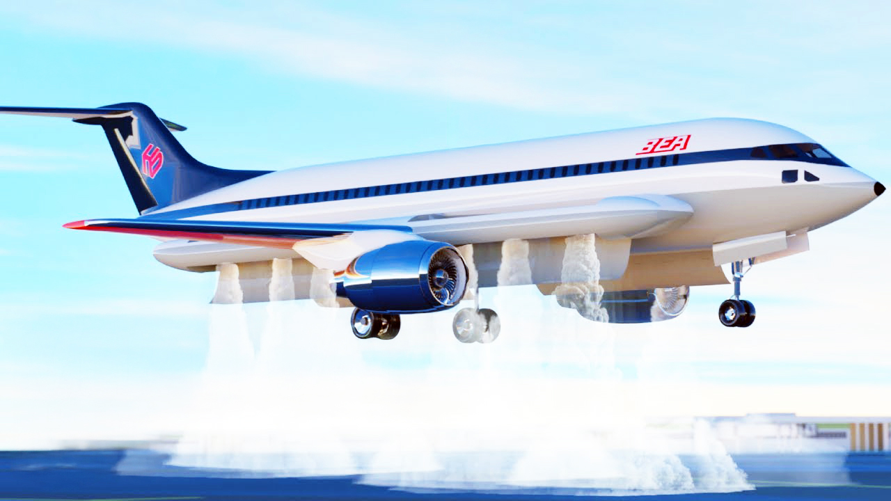 The passenger jet that could take off vertically