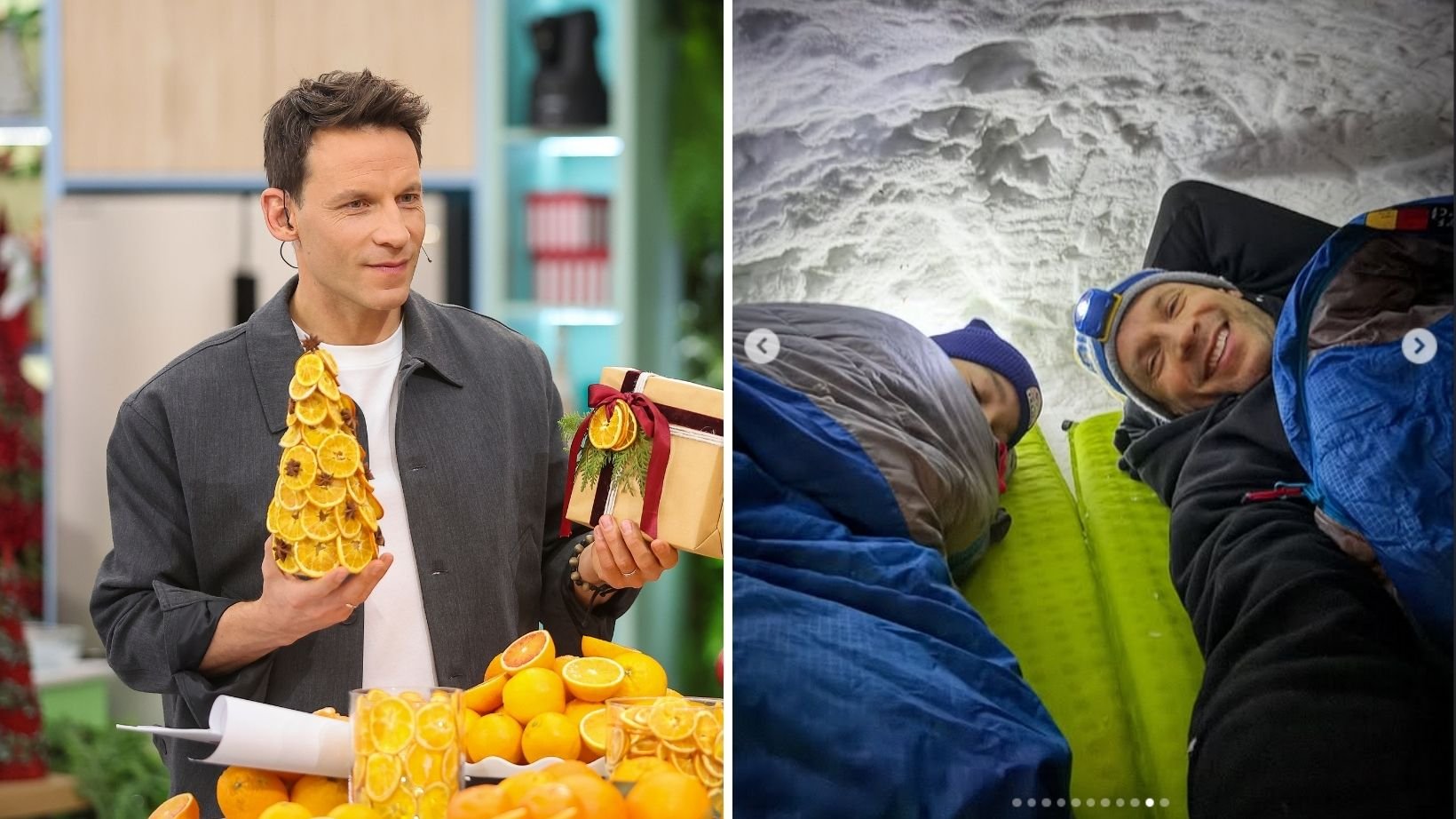 Tomasz Wolny w mróz spędził noc z synem w igloo. Lawina komentarzy w sieci