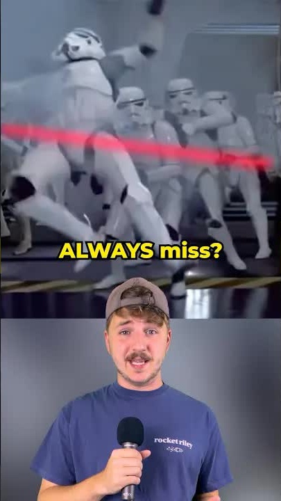 Why do stormtroopers always miss? #starwars #stormtrooper