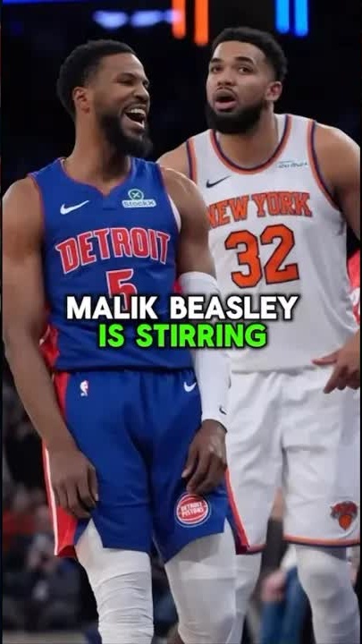 Knicks are scared! – Malik Beasley calls out KAT & NY 🍿👀 #knicks #shorts