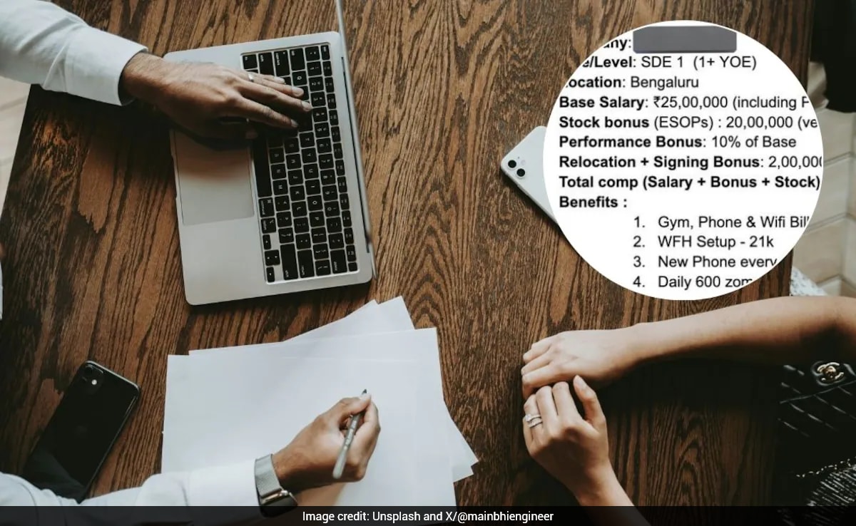 Rs 25 lakh pay, 600 Zomato credits, and more: Job offer in Bengaluru ...