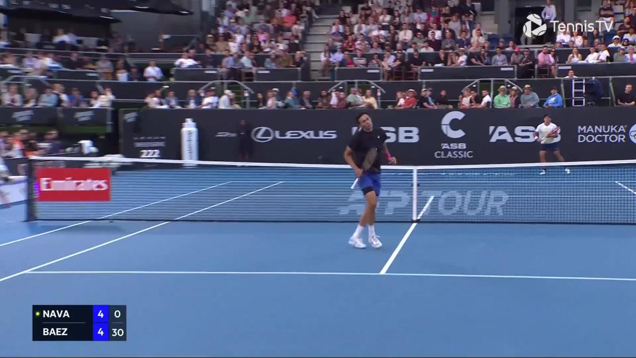 Wow! What a point by Sebastian Baez in Auckland