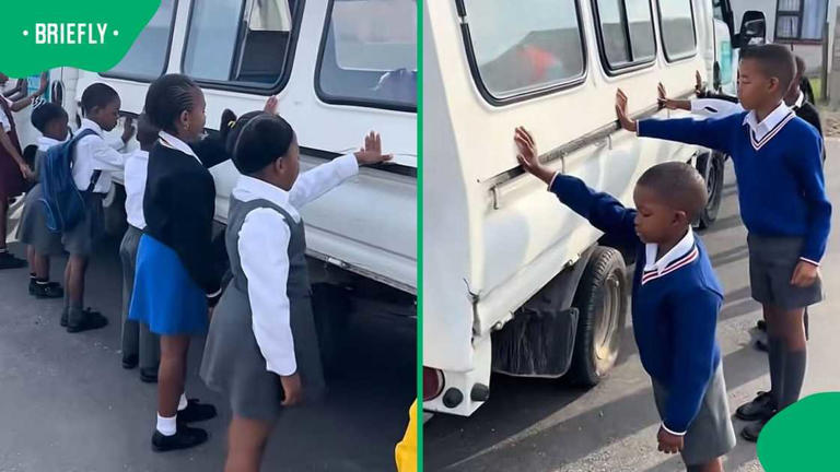 So touched: Pupils pray over their transportation ahead of back-to ...