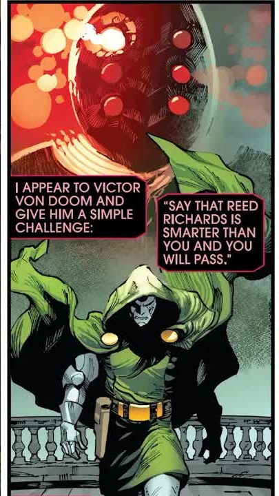 Dr. Doom laughs and turns his back on a god!