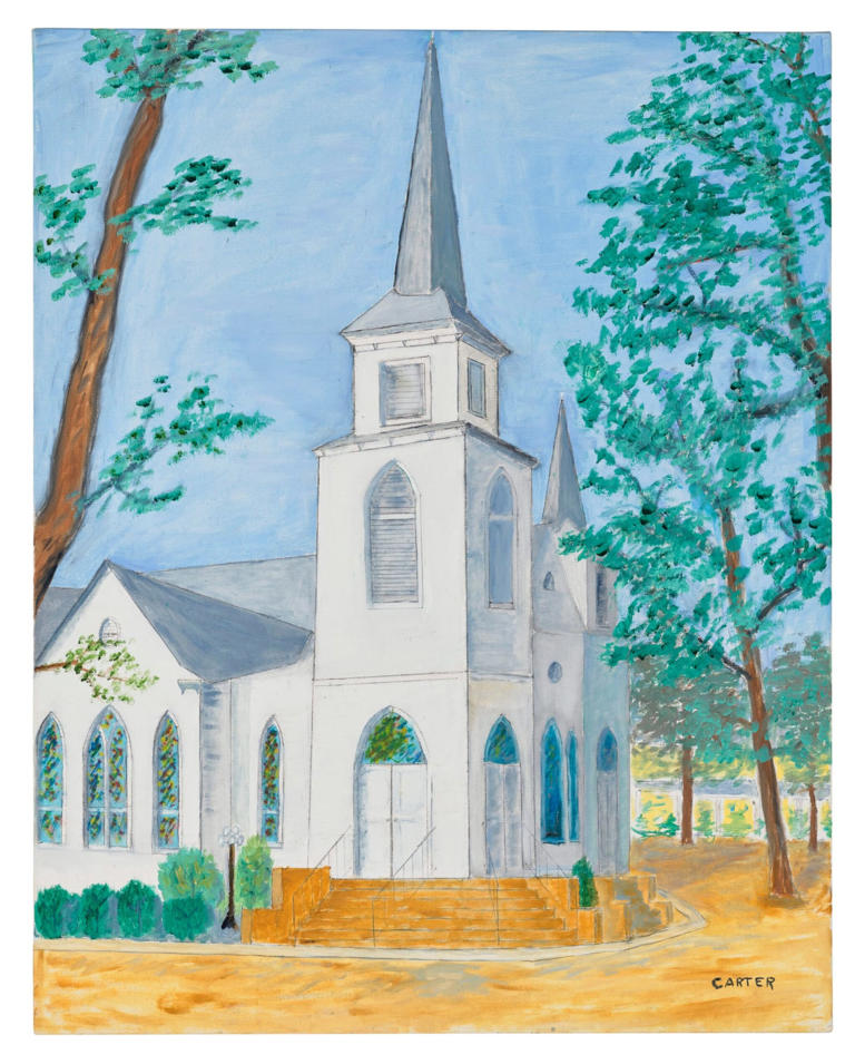 Paintings and peanut scarves: Jimmy and Rosalynn Carter belongings up ...