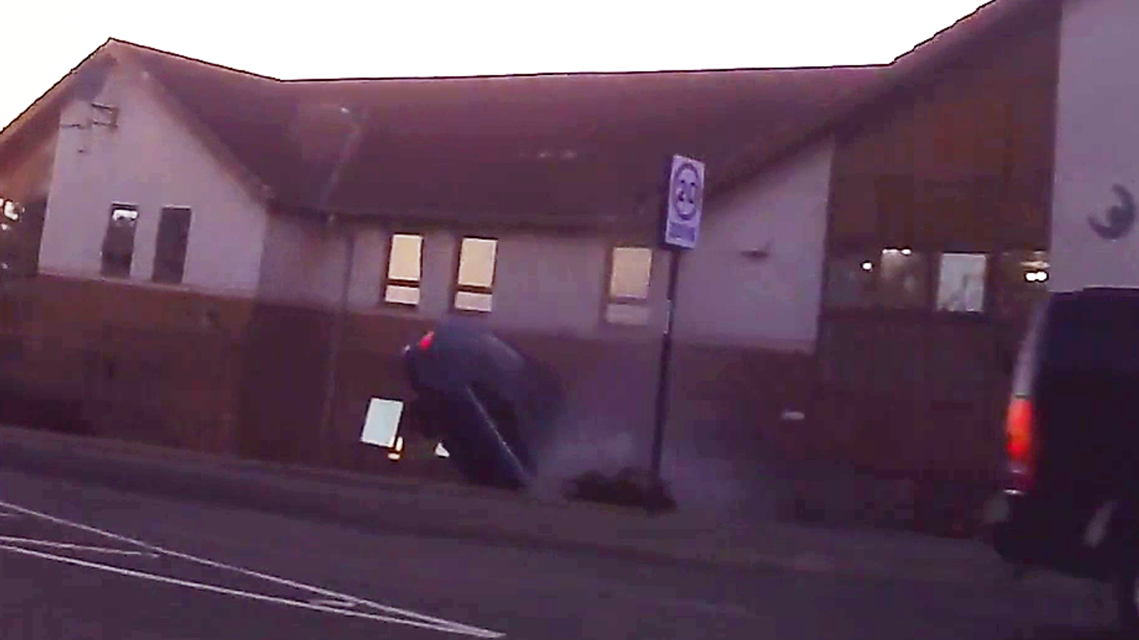 Car crashes into care home after 100mph police chase