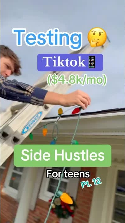 Christmas light installation side hustle, earn $4k/month