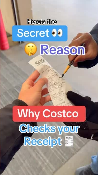 The real reason Costco checks your receipt
