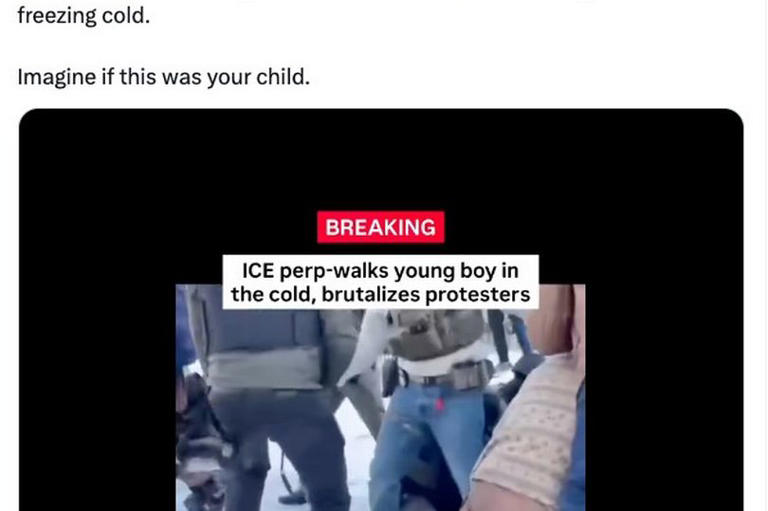 DEM congressman slams ICE for detaining a young boy in the freezing cold