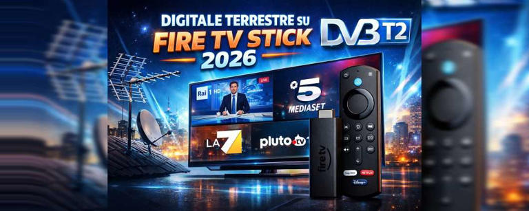 Digitale terrestre su Fire TV Stick nel 2026: guida completa al DVB‑T2