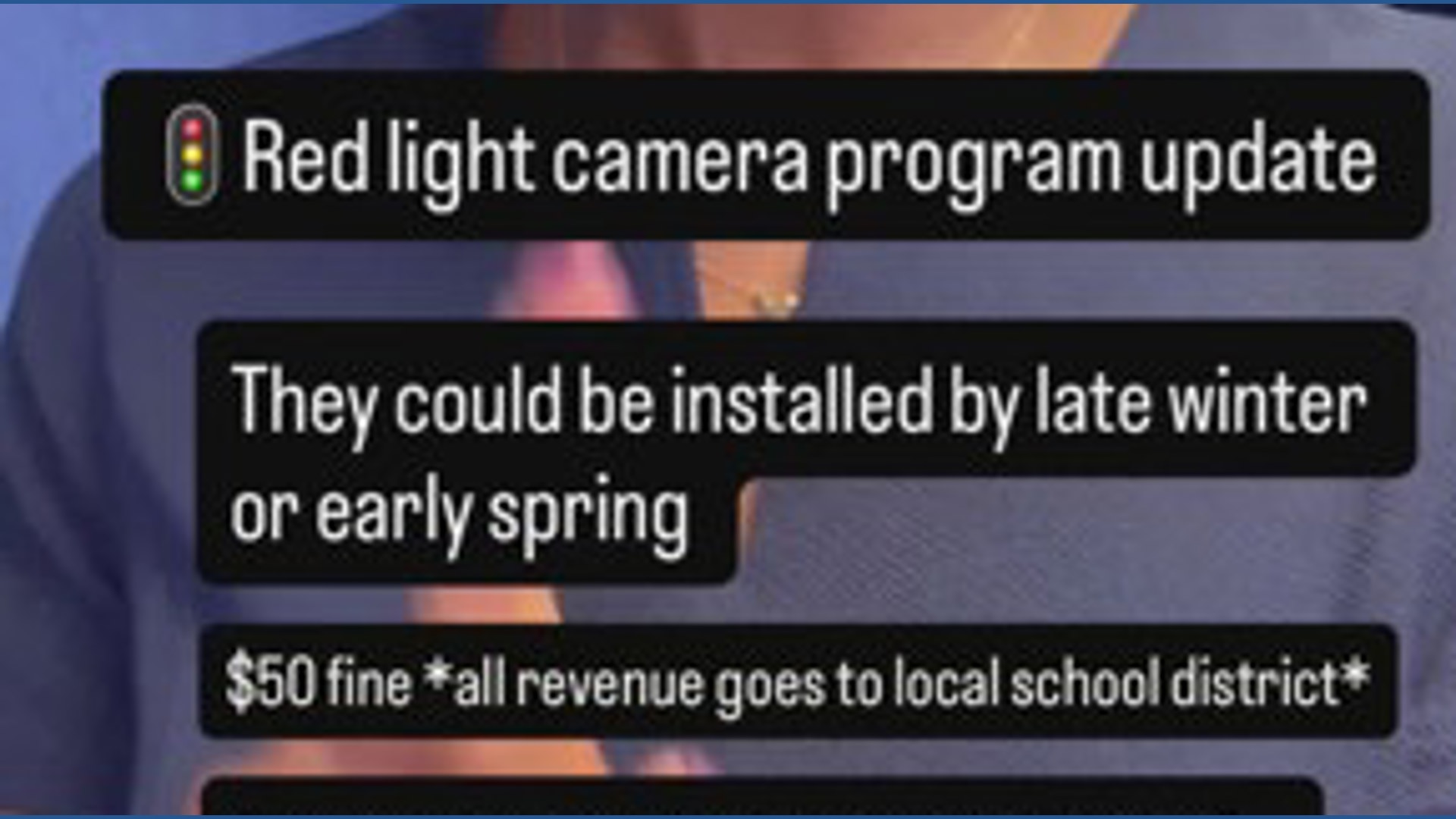 Red light camera update