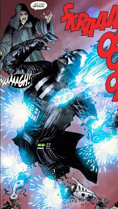Emperor Palpatine rips off Darth Vader’s limbs!