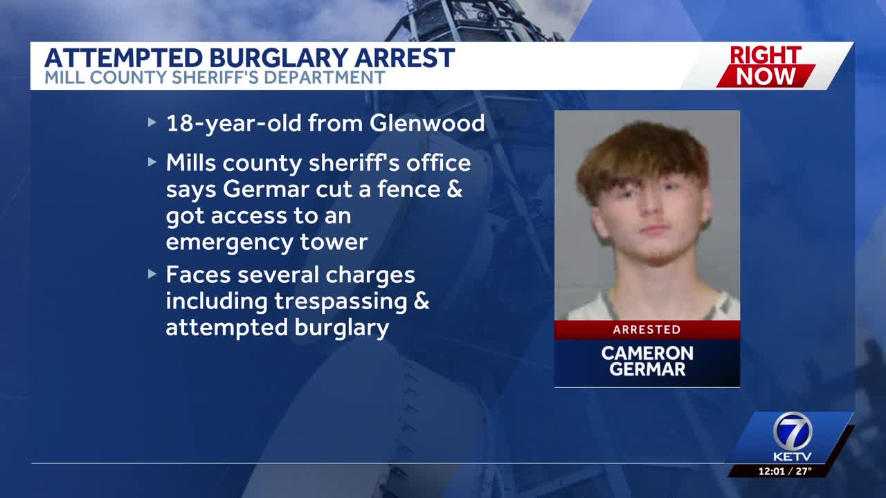 Iowa man accused of trespassing on emergency tower