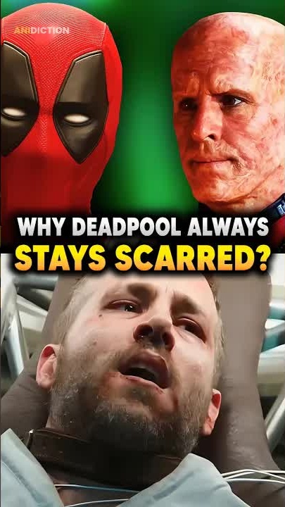 Why Deadpool’s face will never heal #deadpool #mcu #wolverine
