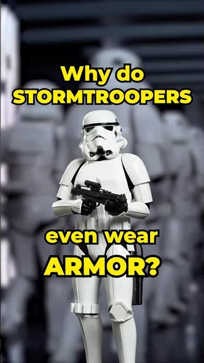 Why do stormtroopers wear armor? #starwars