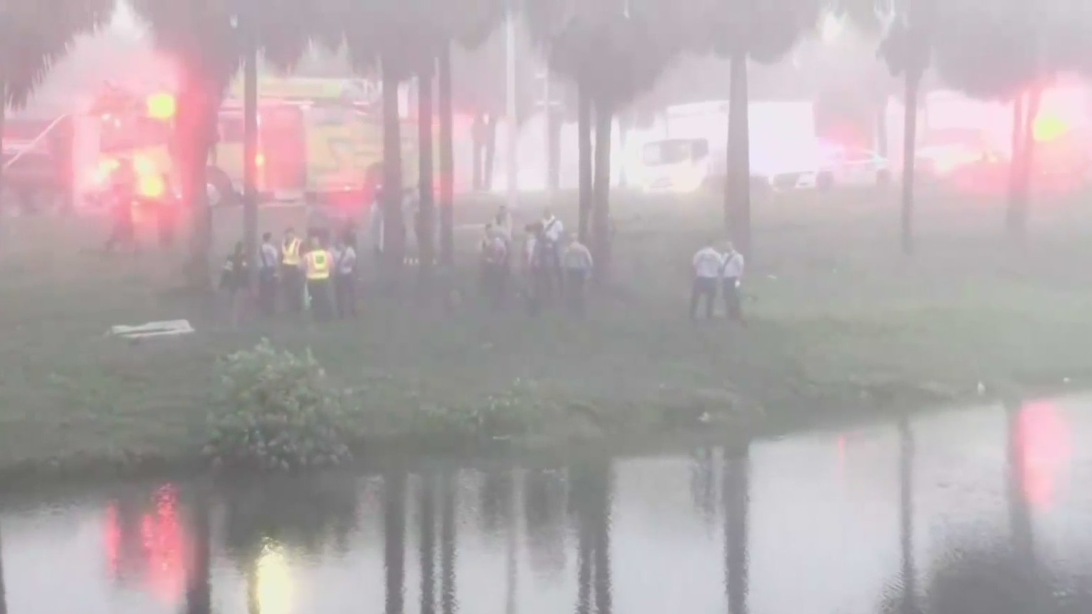 Driver hospitalized after car crashes into Sweetwater canal, Florida ...