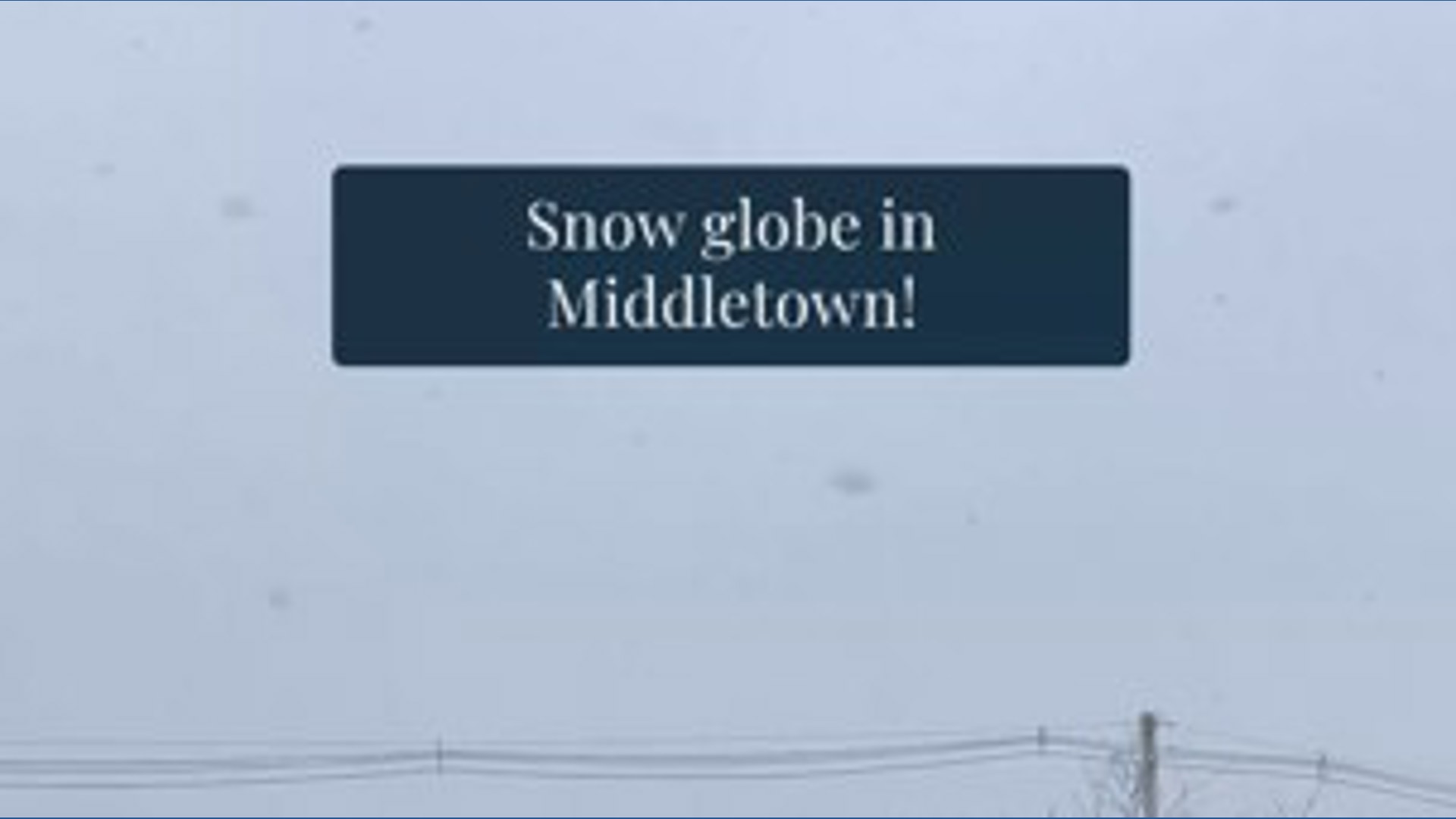 Snowflakes fall in Middletown as winter weather arrives
