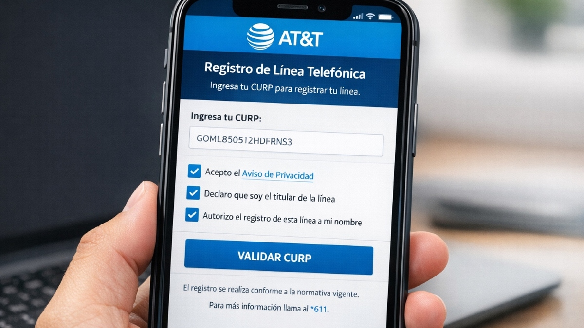 Atención | AT&T habilita link para realizar registro de línea ...