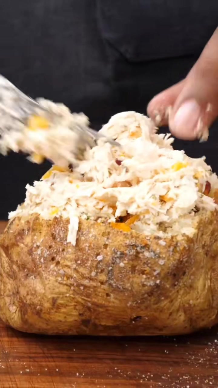 Chicken stuffed baked potato!