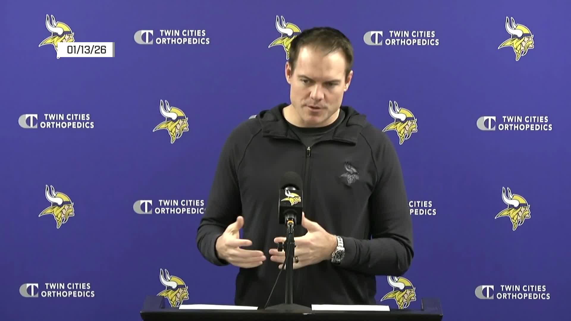 Kevin O'Connell discusses approach to developing McCarthy and Brosmer at QB