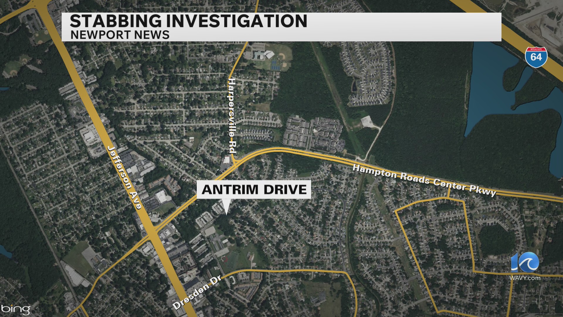 NNPD: Woman stabbed on Antrim Drive