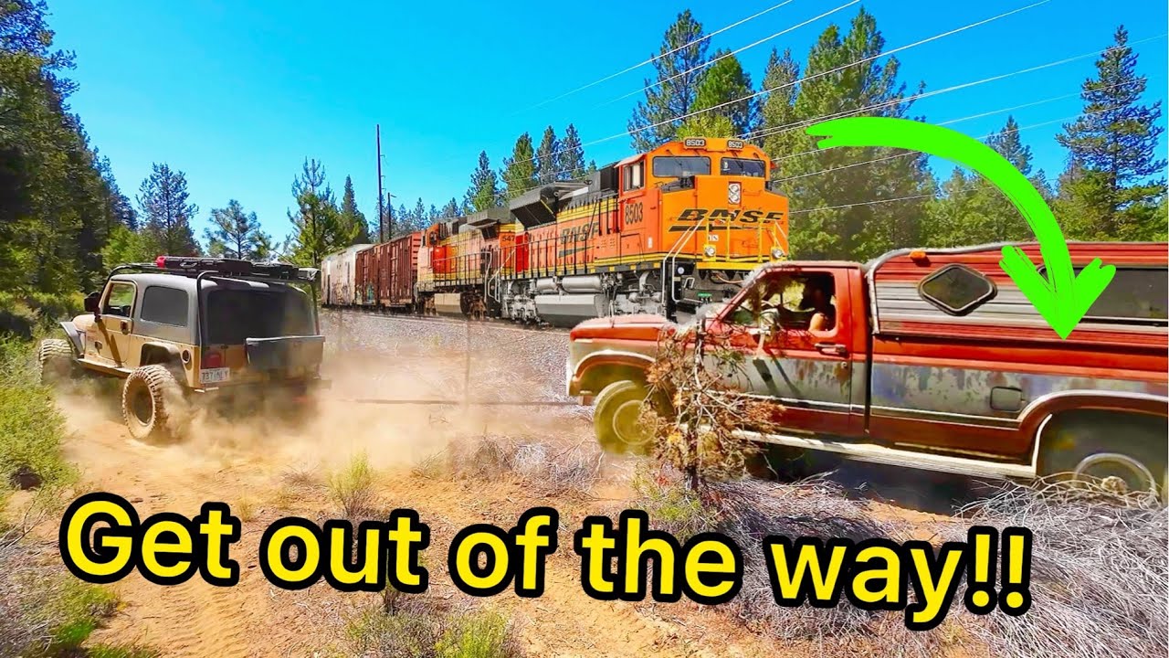 I got stuck in a train's path! 😱