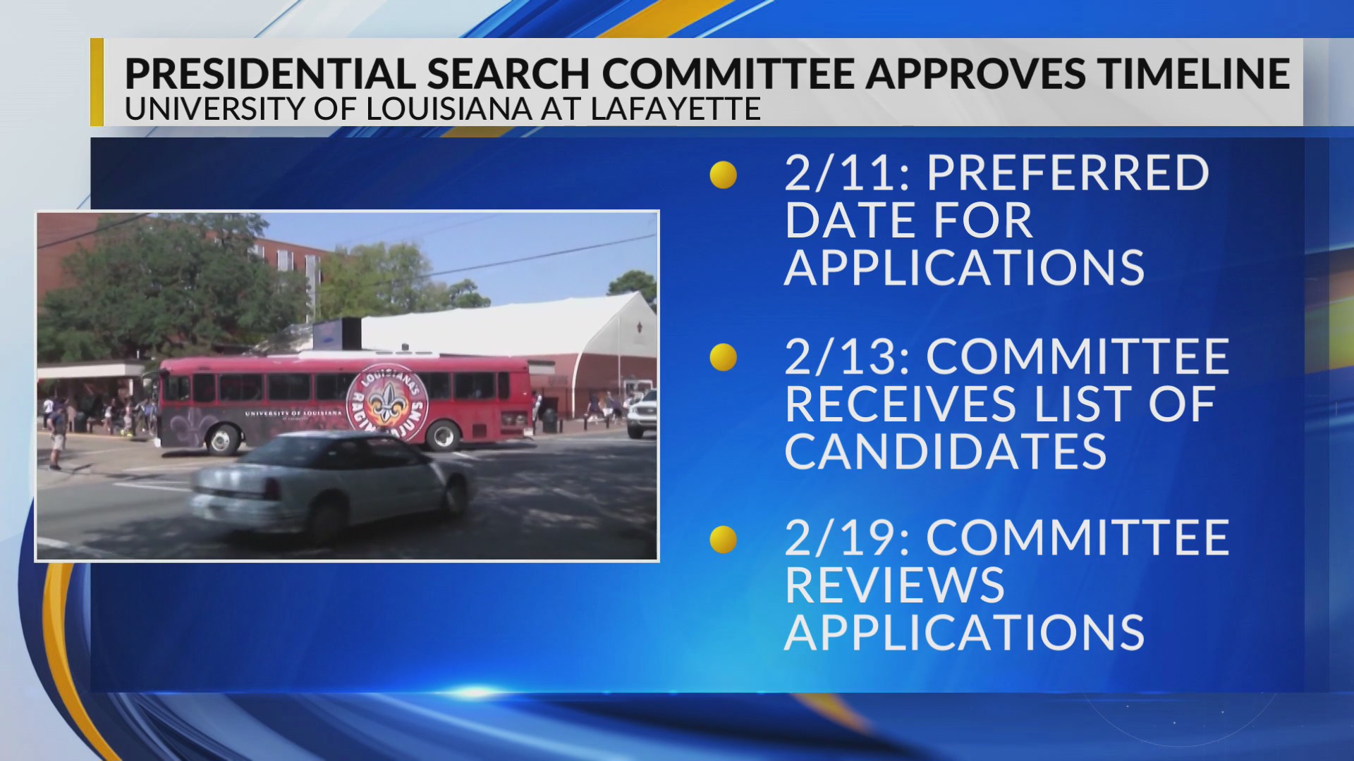 UL one step closer to getting new president; search timeline approved