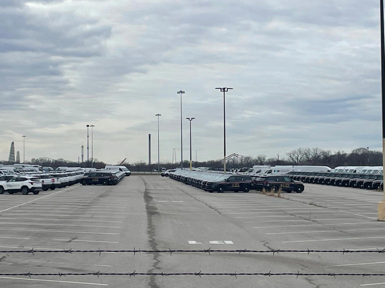 Dozens of ICE vehicles parked in Kansas City lot; sources explain why