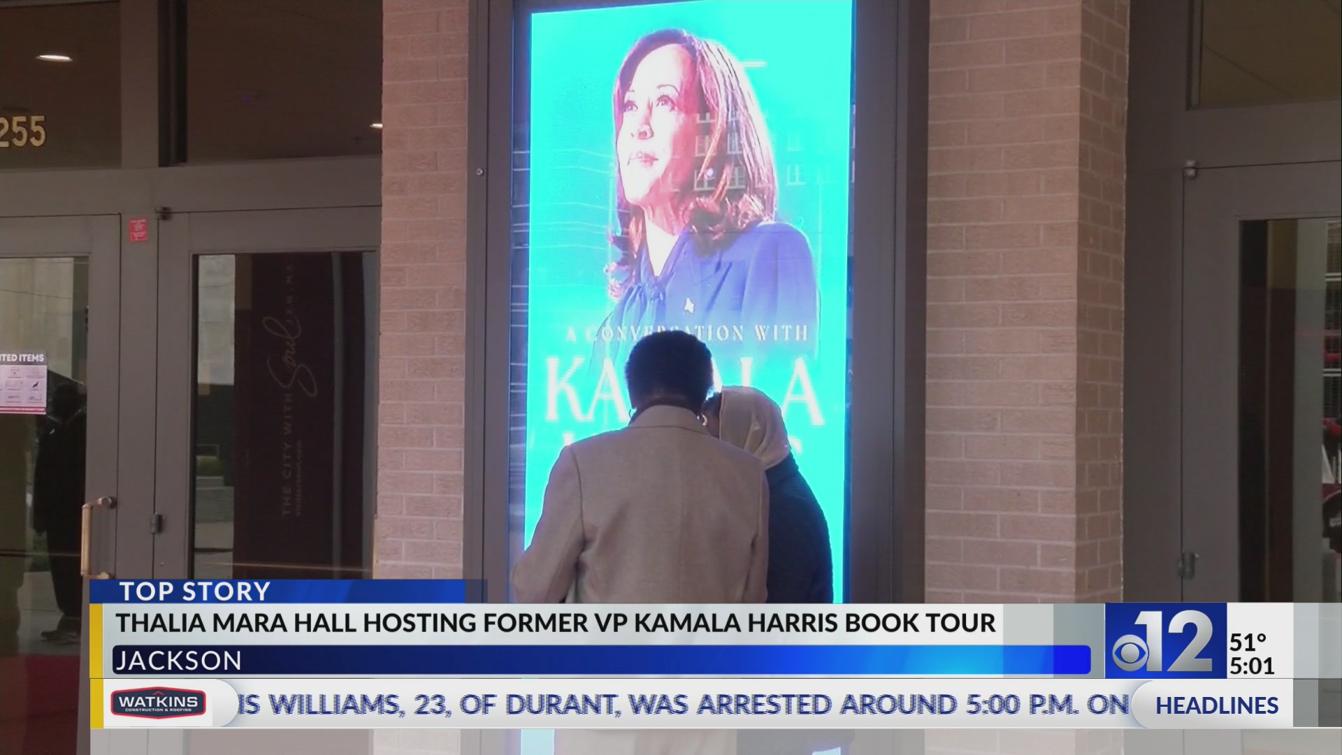 Thalia Mara Hall hosts former Vice President Kamala Harris' book tour