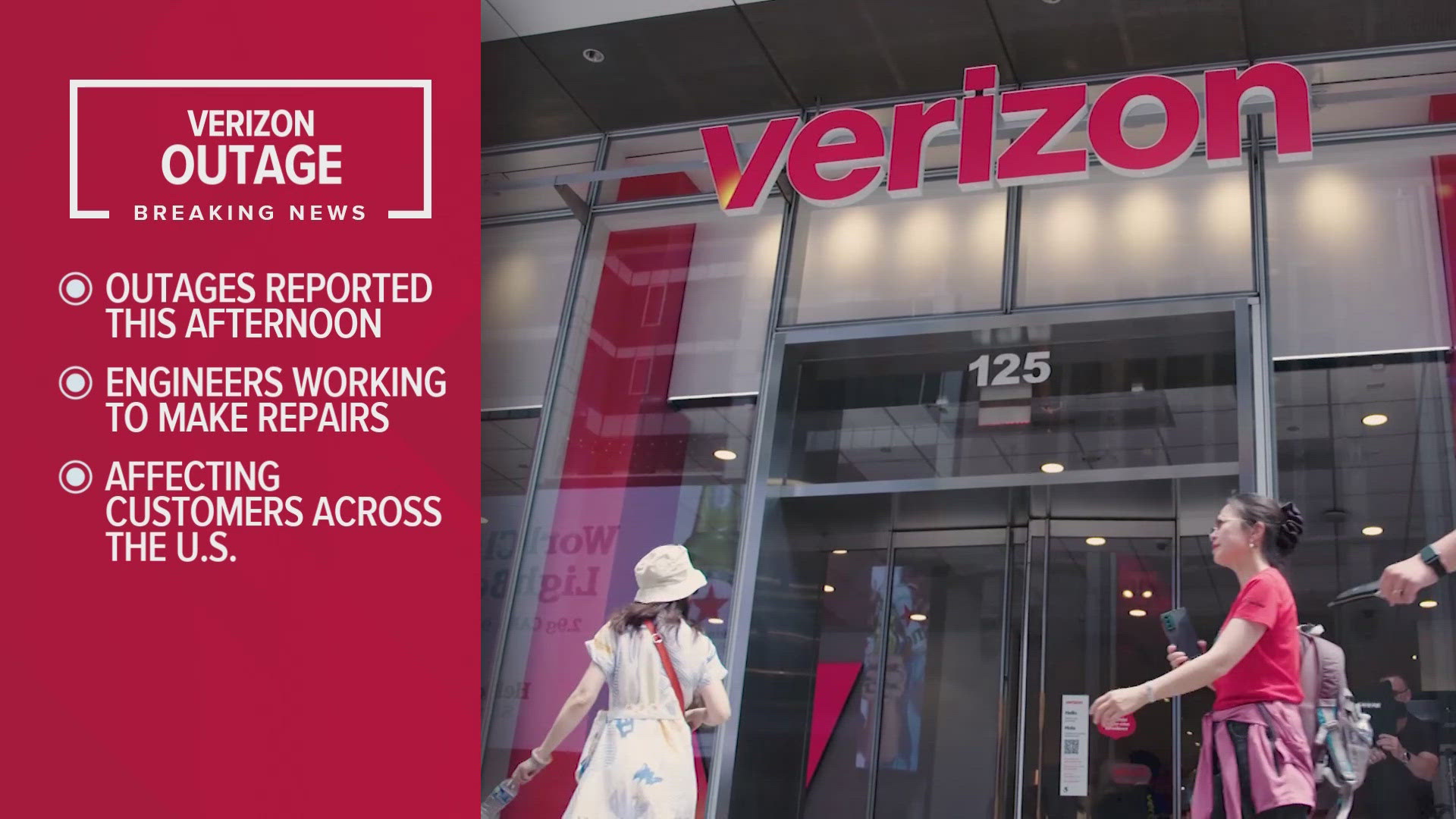 Verizon outages continue across US